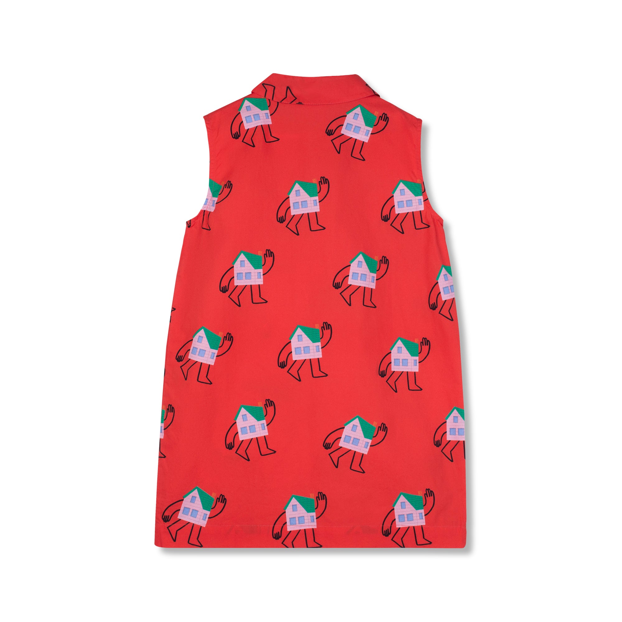 Amore Dress - Pillar Red Houses – Wynken